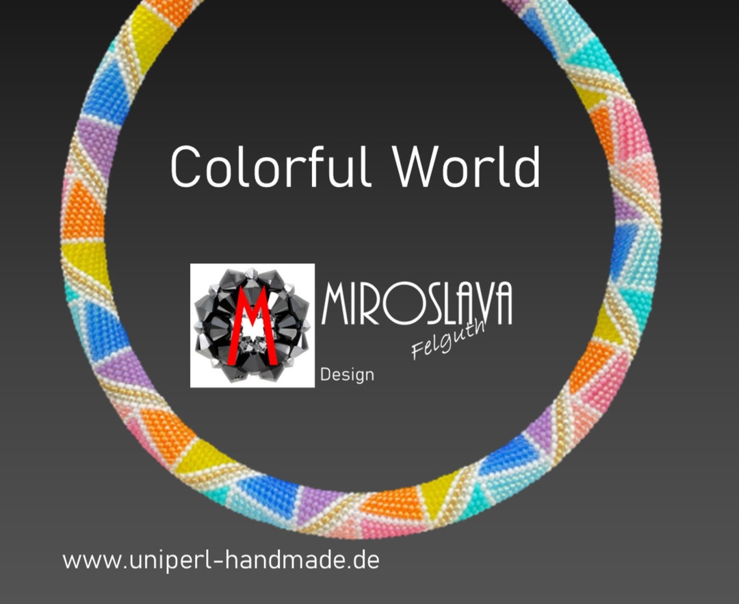 Colorful World U16/ Peyote With a Twist-not Crochet/ Peytwist/pwat/ PDF ...