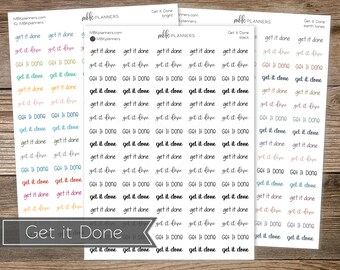 Get It Done Stickers | Etsy