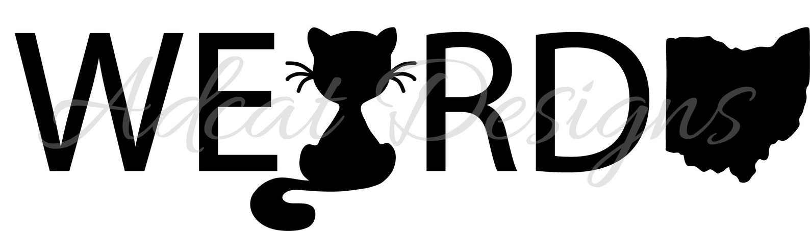 WEIRDO Vinyl Decal | Etsy