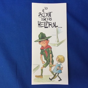 Boy Scout Birthday Card to A Scout Who is Helpful With Envelope Cir ...