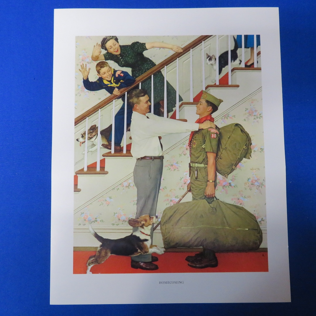 Norman Rockwell Boy Scout Print Homecoming 11"x14" - Etsy