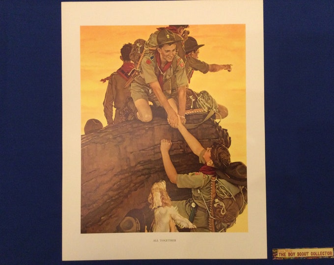 Norman Rockwell Boy Scout Print All Together 11x14 - Etsy