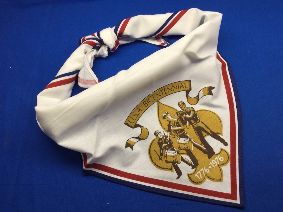 Vintage Boy Scout Neckerchief U.S.A. Bicentennial 1776-1976 - Etsy