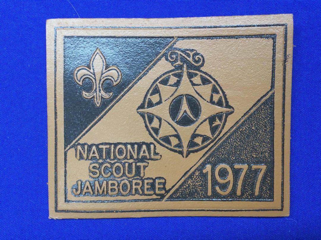 Boy Scout Leather Jacket Patch 1977 National Scout Jamboree - Etsy