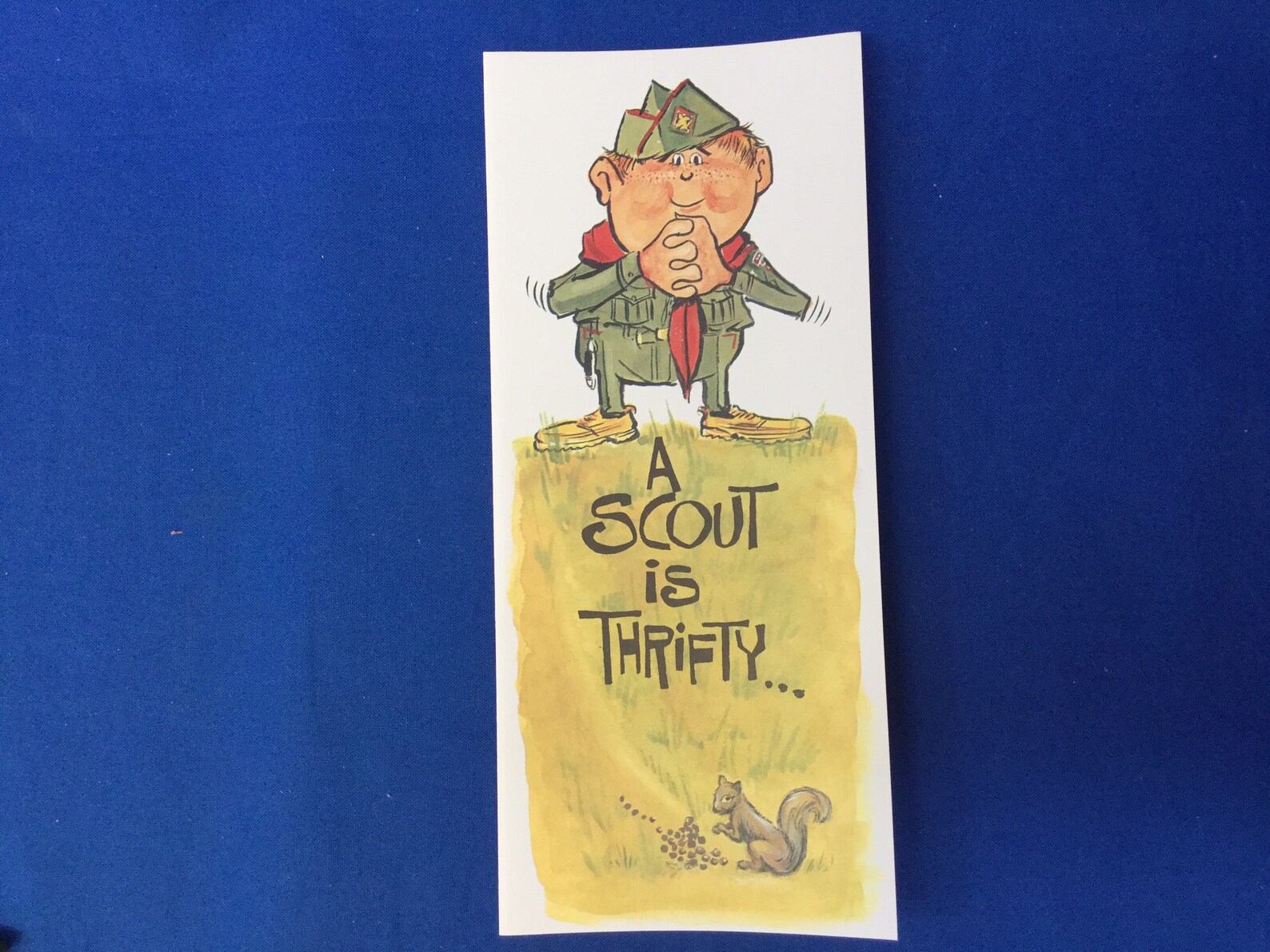 Boy Scout Birthday Card A Scout is Thrifty With Envelope - Etsy