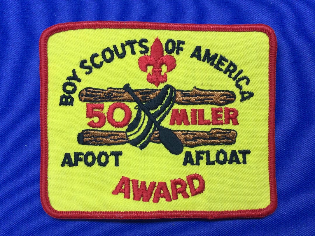 Boy Scout 50 Miler Afoot Afloat Award Jacket Patch - Etsy