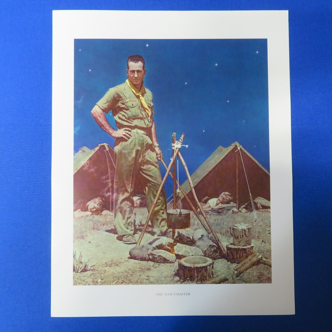 Norman Rockwell Boy Scout Print the Scoutmaster 11"x14" - Etsy