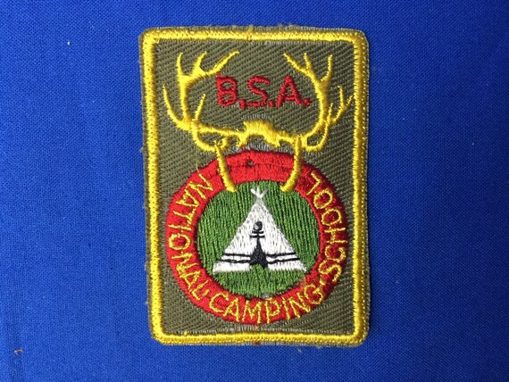 Boy Scout National Camping School Patch Cut Edge - Gem