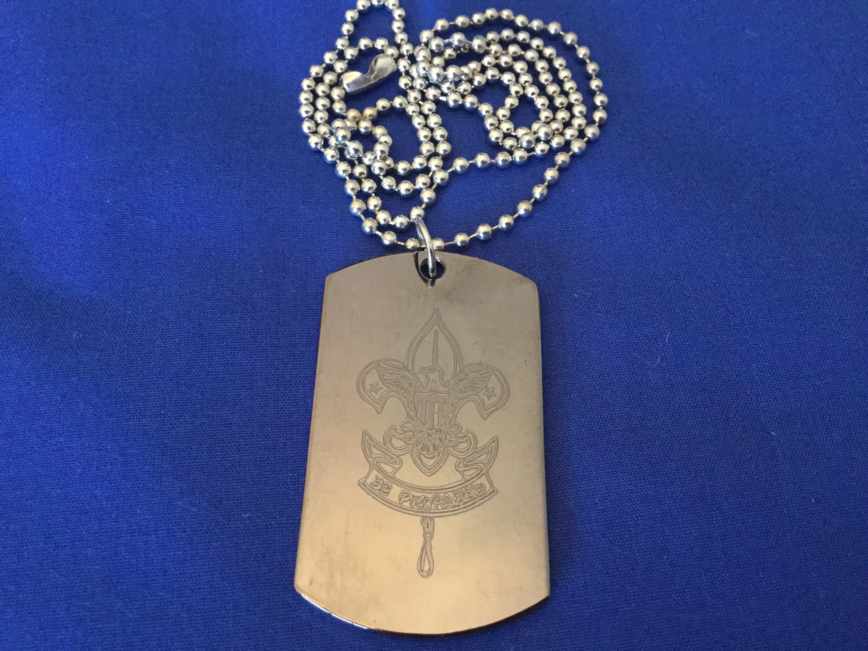 Boy Scout Dog Tag With Scout First Class Logo Be Prepared - Etsy