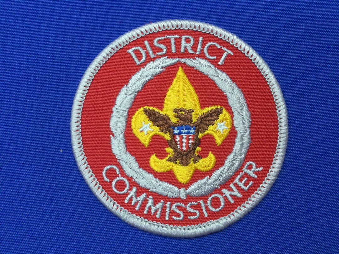 Boy Scout District Commissioner Patch Cir: 1970's - Etsy