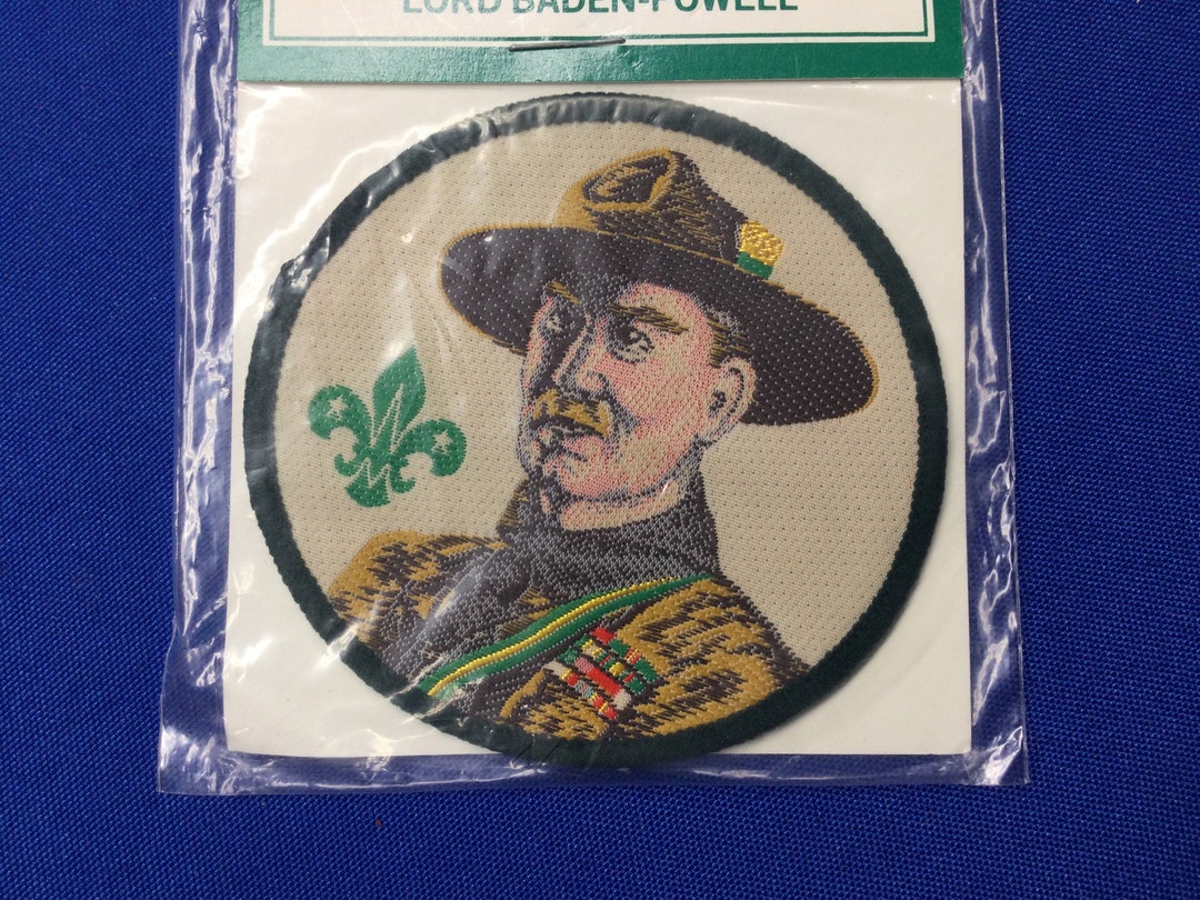 Boy Scout B-P Lord Baden Powell Souvenir Badge Green Border Patch - Etsy