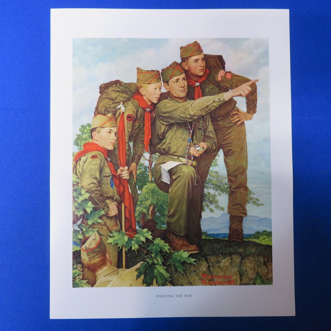 Norman Rockwell Boy Scout Print Pointing the Way 11"x14" - Etsy