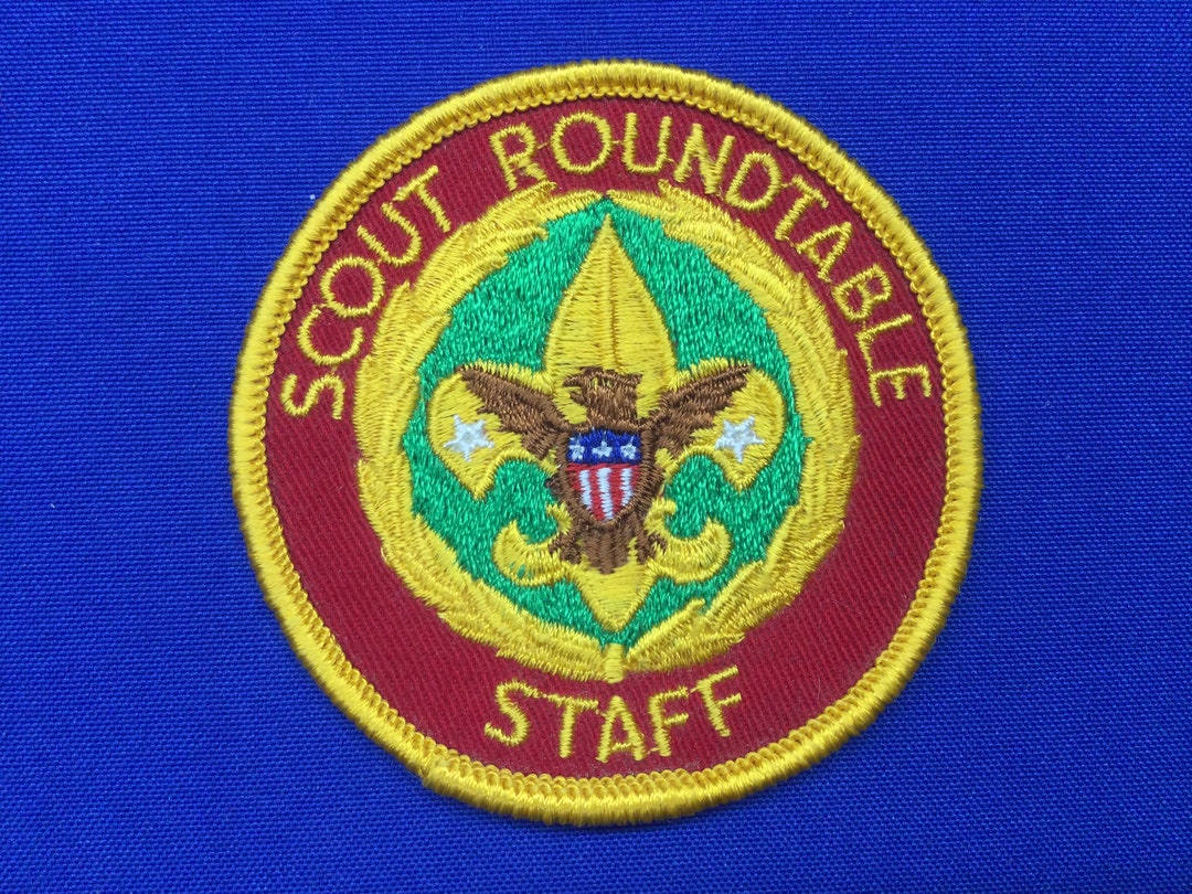Boy Scout Roundtable Staff Patch Cir: 1970's - Etsy