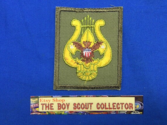 Boy Scout 1960's Musician Position Patch - Gem