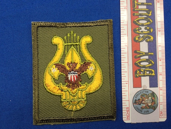 Boy Scout 1960's Musician Position Patch - Gem