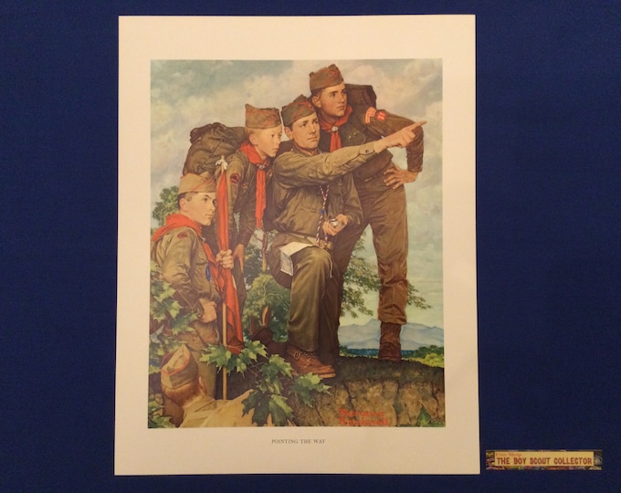 Norman Rockwell Boy Scout Print Pointing the Way 11x14 - Etsy