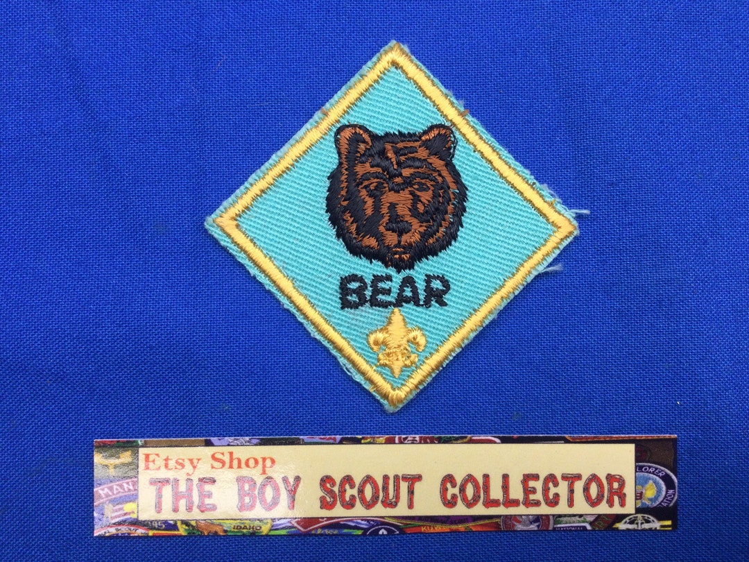 Cub Scout Bear Rank Badge Patch Cir: 1980's - Etsy