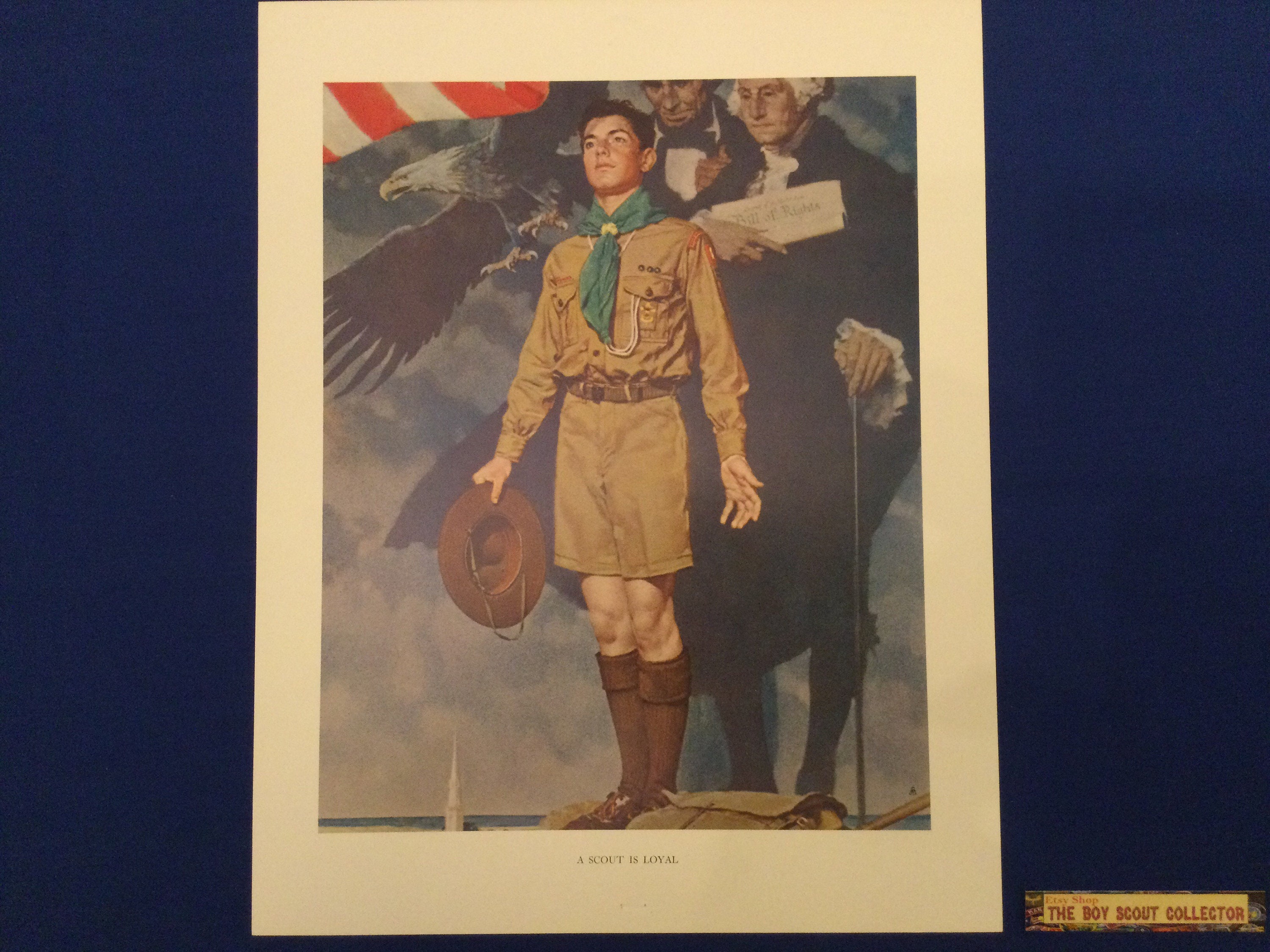 Norman Rockwell Boy Scout Print A Scout is Loyal 11x14 the Scout Law - Etsy