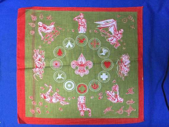 Boy Scout Vintage 1960's Bandana 17x18 - Etsy