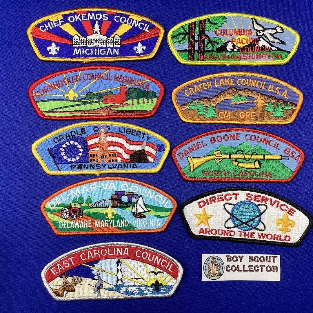 Boy Scout Csp's Council Shoulder Patches CSP Collectors #101 - Etsy