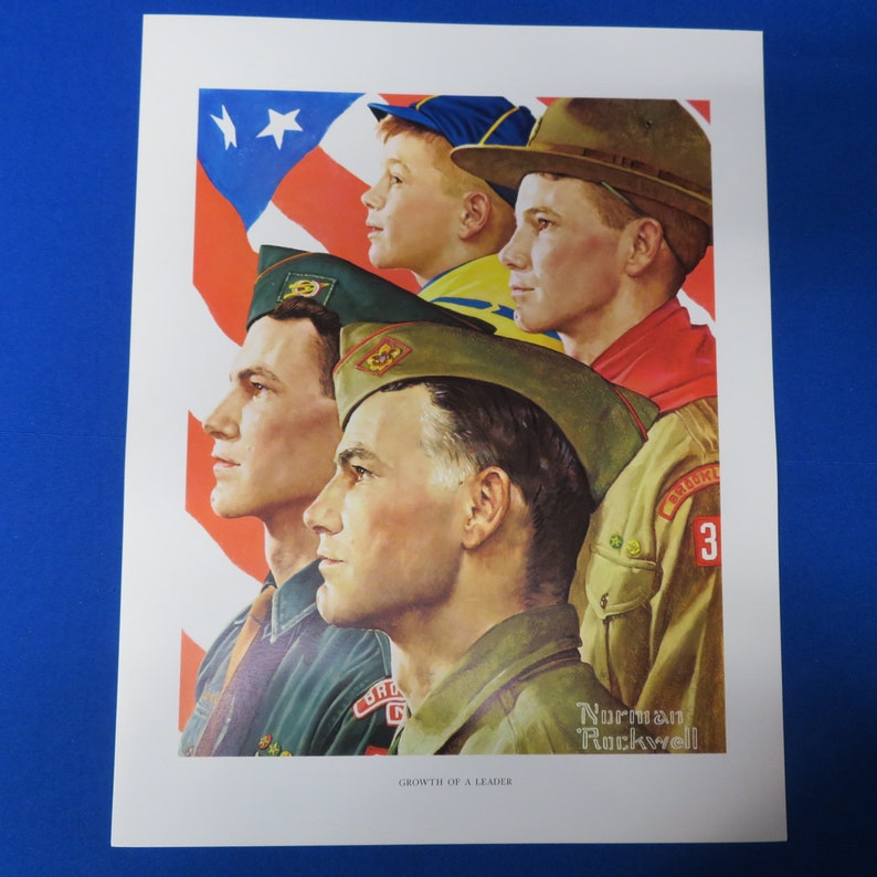 Norman Rockwell Boy Scout Print Growth of A Leader 11"x14" - Etsy