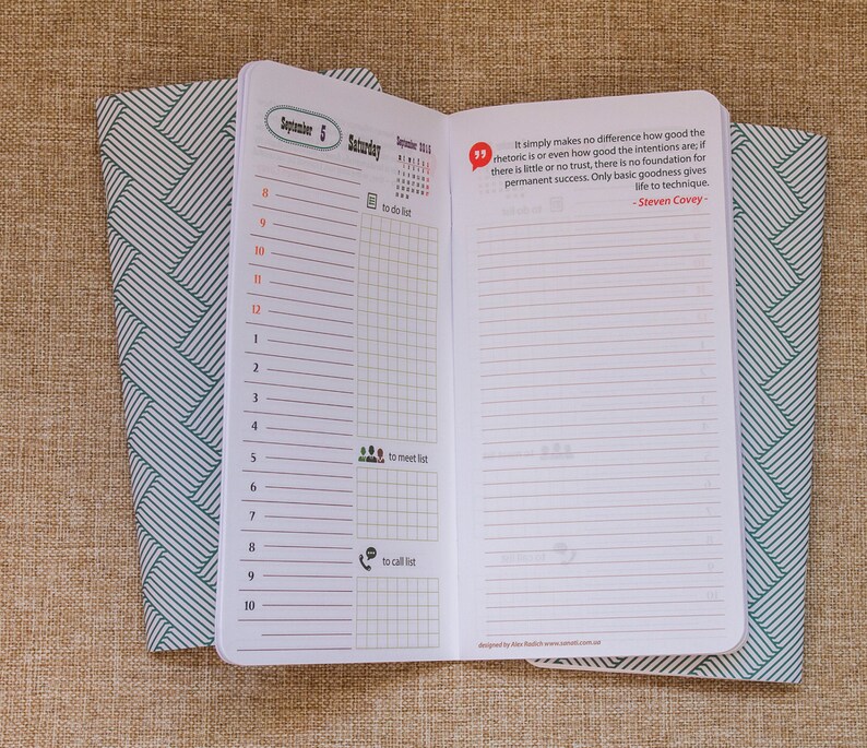 Stephen Covey Inspired Seven Habits 2018 Daily Planner Three | Etsy