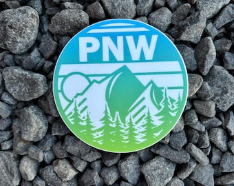 NW ROCKS! Bear Pooping in Woods Sticker | Pacific Northwest | Funny ...