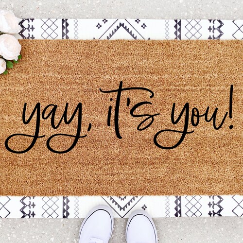 Yay You're Here Funny Doormat Housewarming Gift - Etsy