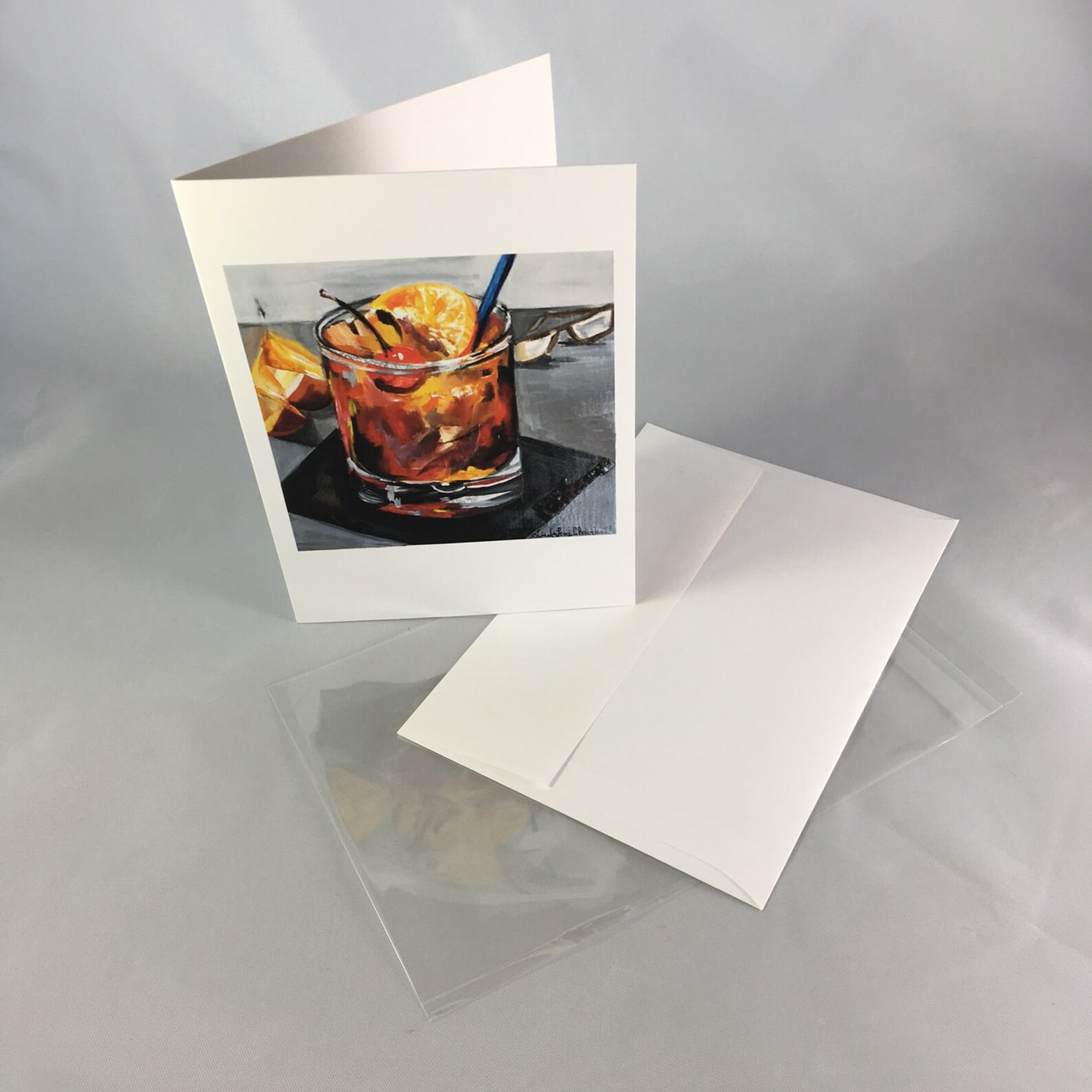 Old Fashioned Cocktail Greeting Card | Etsy