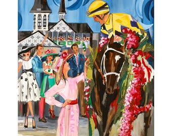 2016 Kentucky Derby Design Greeting Card - Etsy