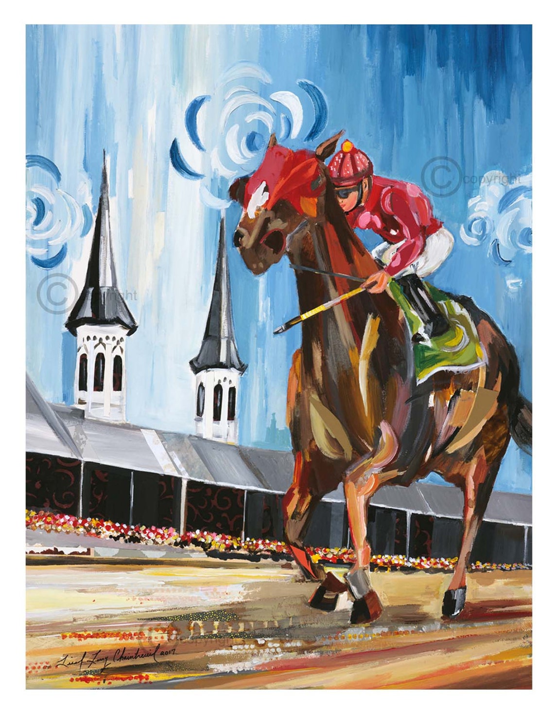 Kentucky Derby 2017 Greeting Card - Etsy