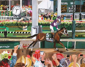 2016 Kentucky Derby Design Greeting Card - Etsy