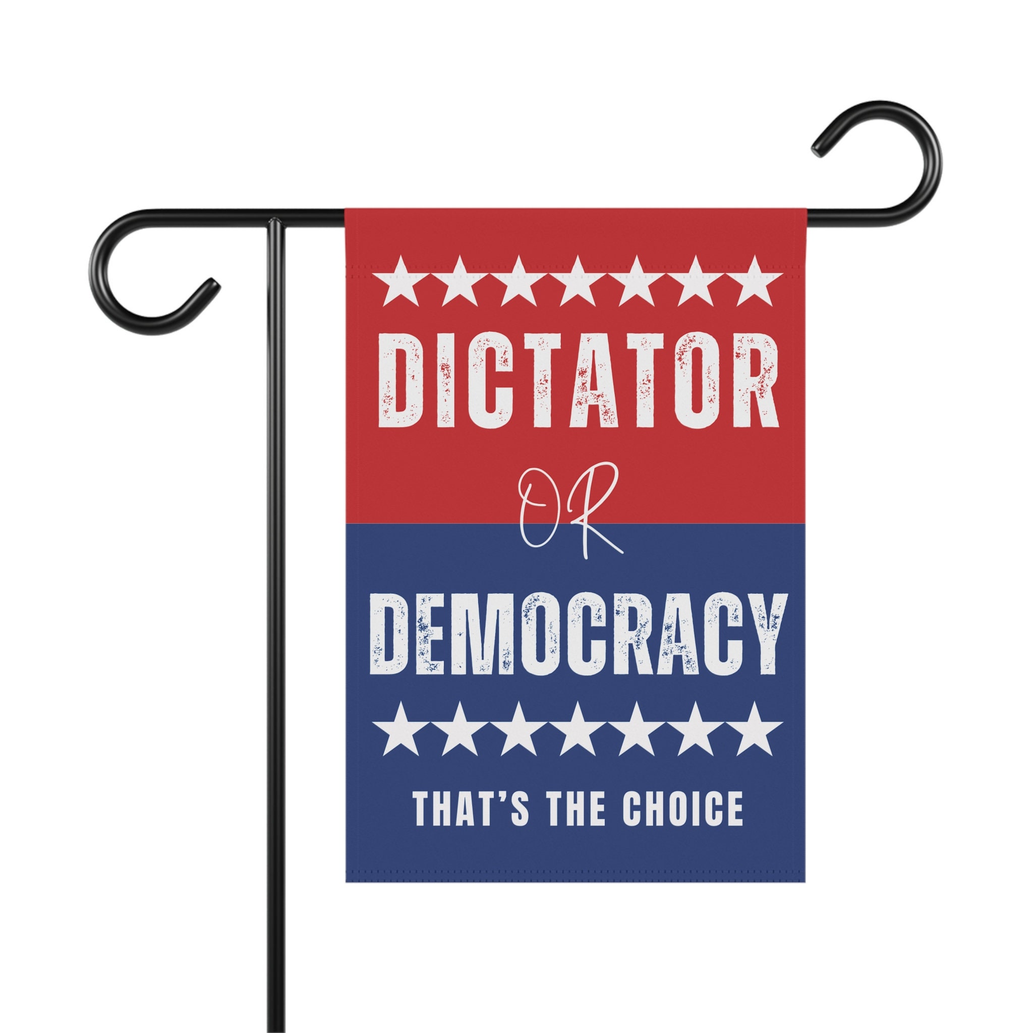 Dictator or Democracy Garden Flag, Vote Blue, Vote Democrat, Save ...