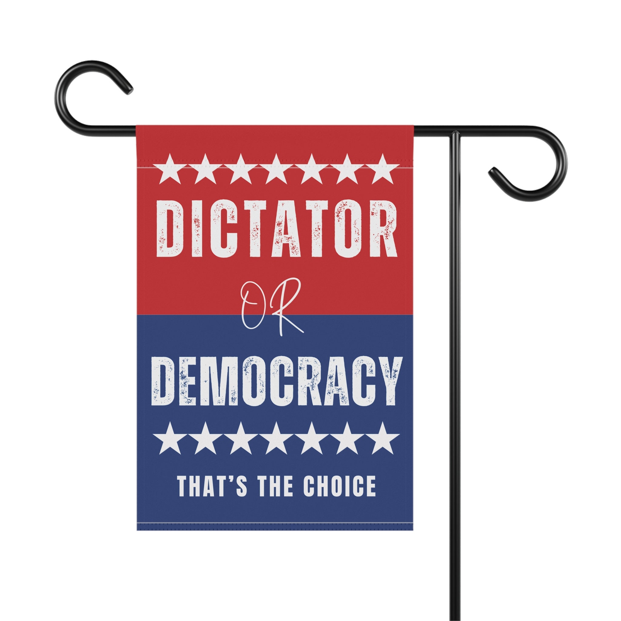 Dictator or Democracy Garden Flag, Vote Blue, Vote Democrat, Save ...