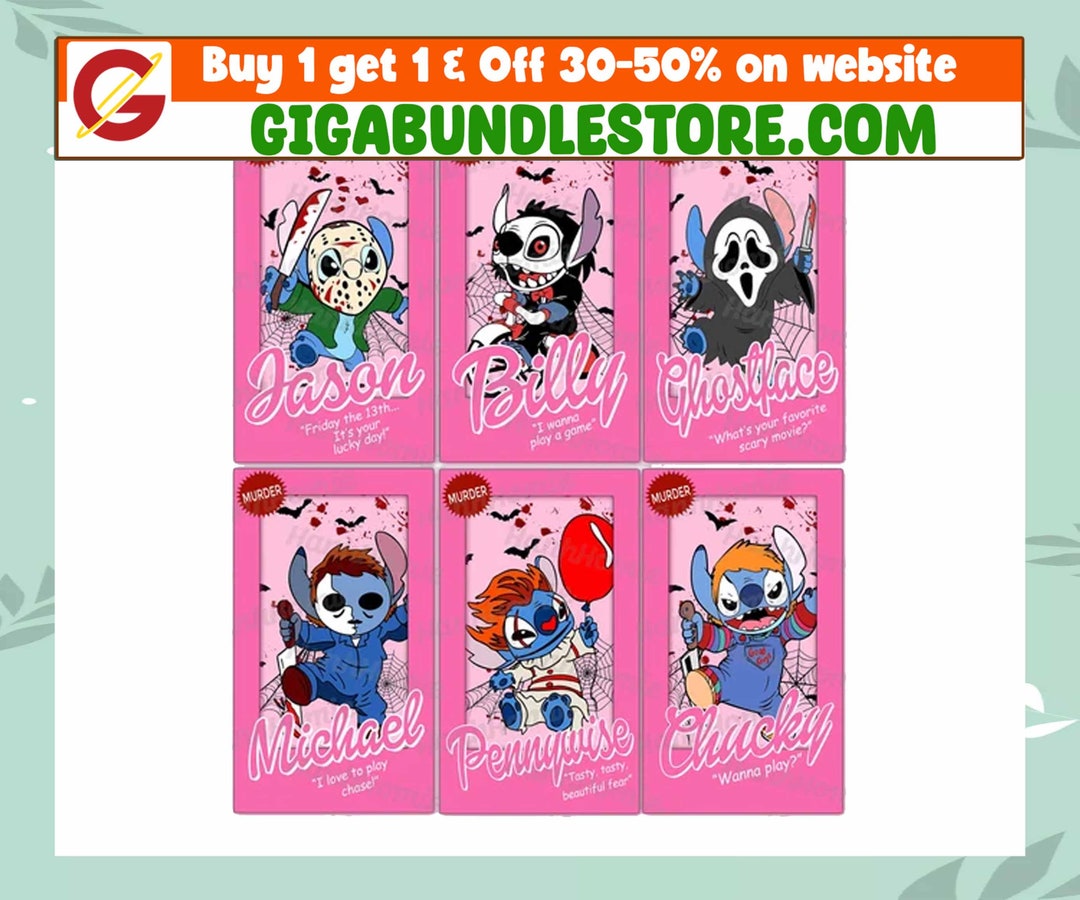 Stitch Horror Dolls PNG Set Horror Characters PNG Horror Characters ...