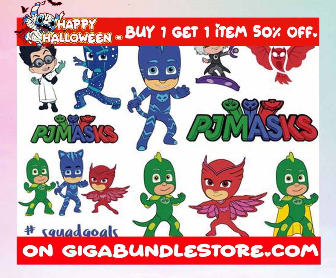 PJ Masks svg, pj masks svg file, pj masks svg cricut, pj masks svg ...