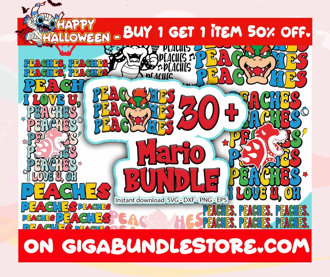 Super Mario PNG, Mario Bundle Png, Super Mario Bros Clipart Digital ...