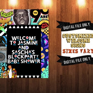 Customizable 90s Welcome Sign - Etsy