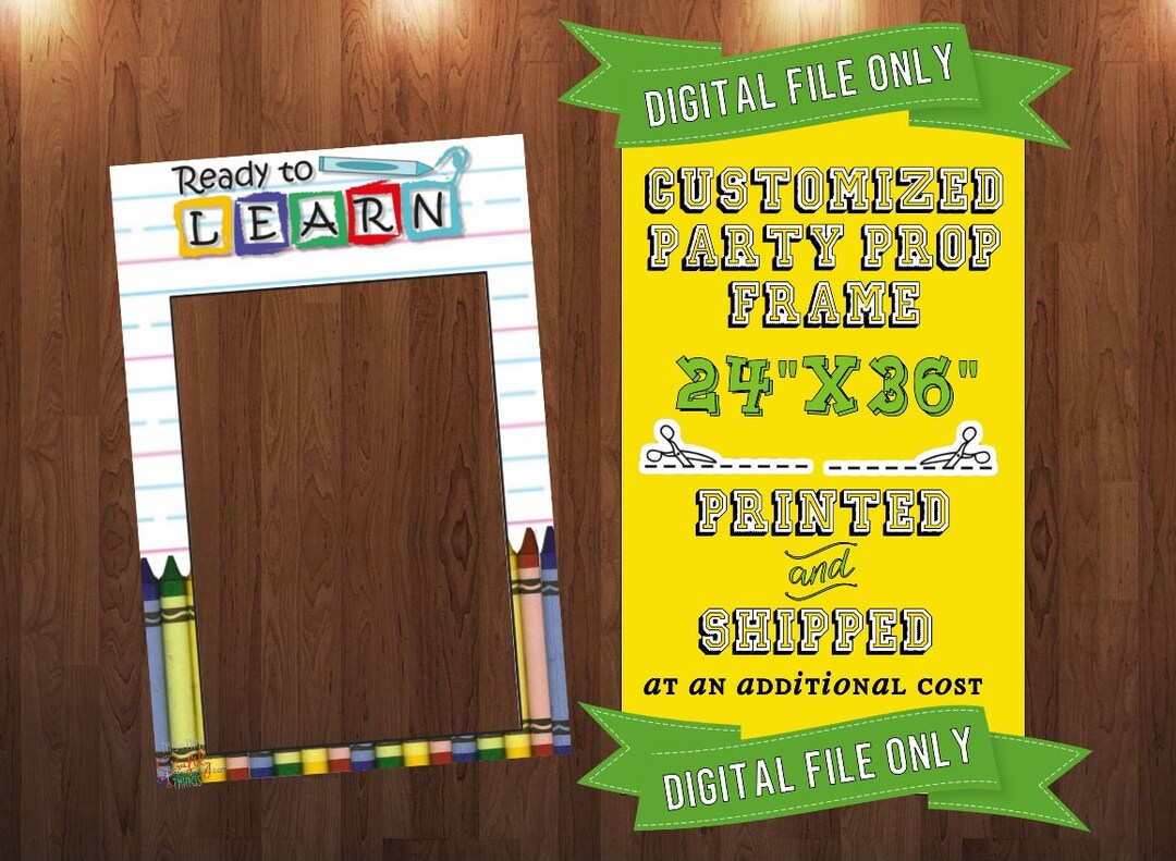 Customized Back 2 School Party Prop Frame - Etsy