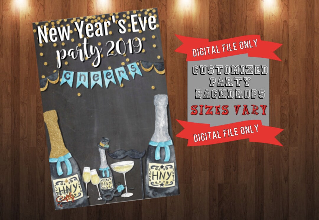 Customized New Year Party Backdrop - Etsy