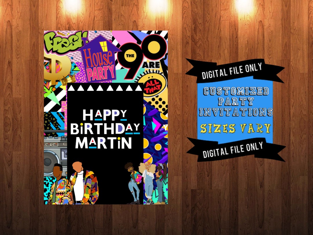 Customized 90s Party Sheet Cake - Etsy