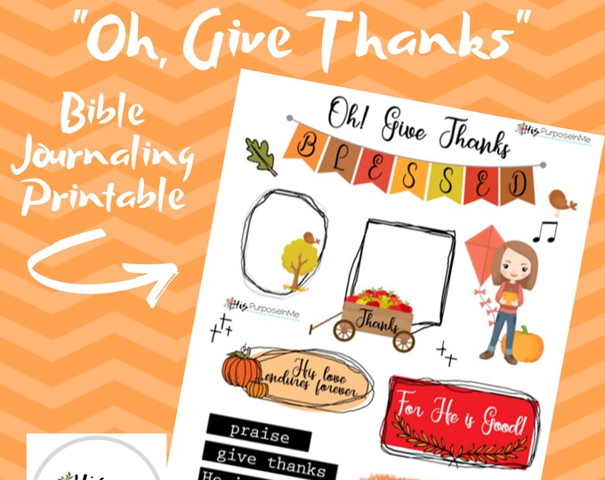Fall Autumn Bible Journaling Printable Bible Study God Faith Print ...