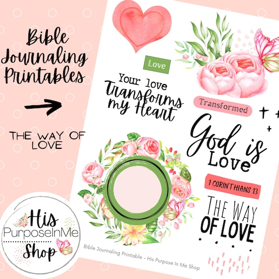 The Way of Love Bible Journaling Printable Bible Study | Etsy