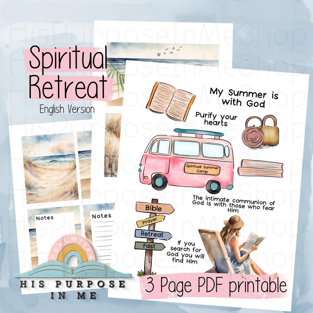 Spiritual Retreat - Bible Journaling - Printable - Bible Study - God ...