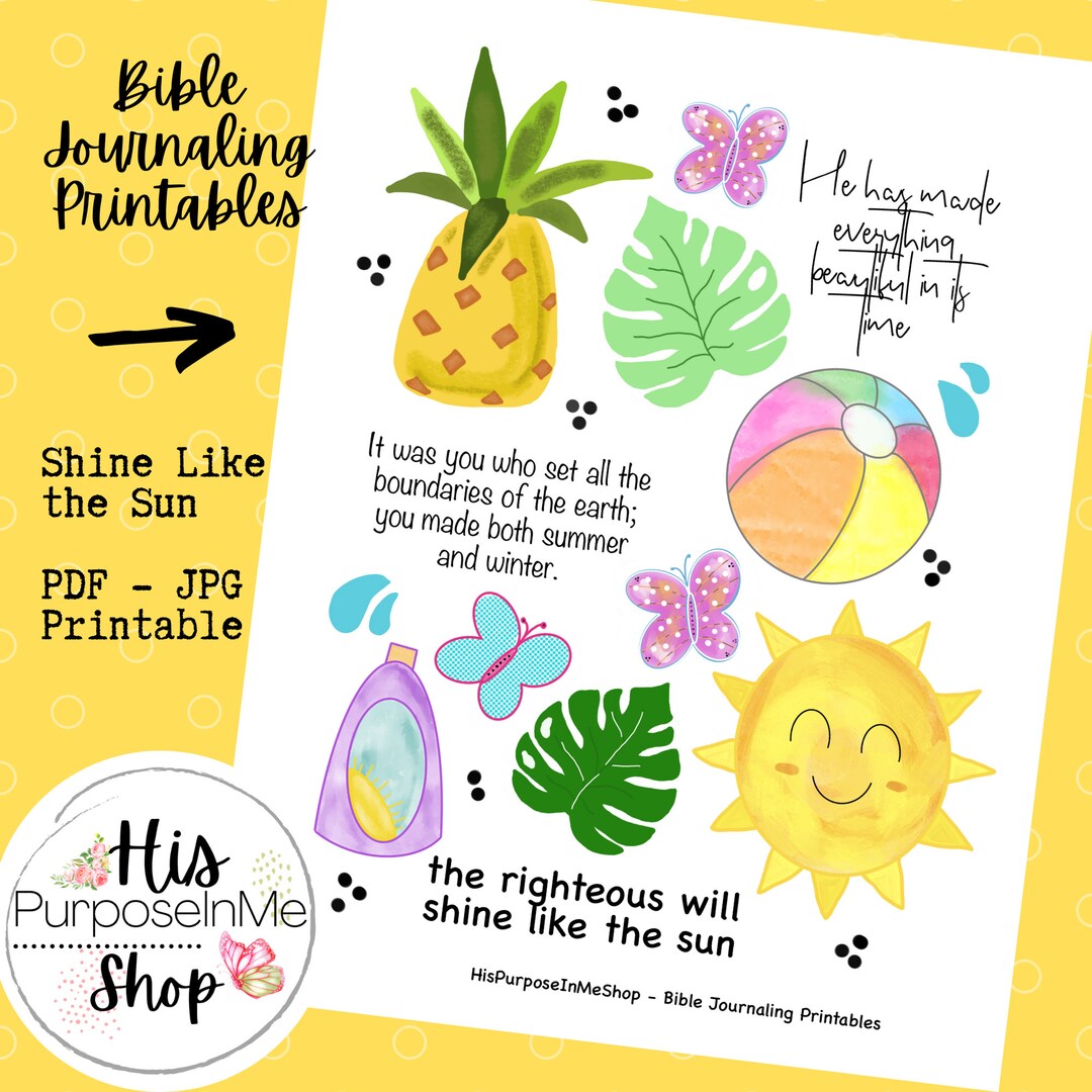 New! Shine Like the Sun Printable - Cricut - Faith - Print - Digital ...