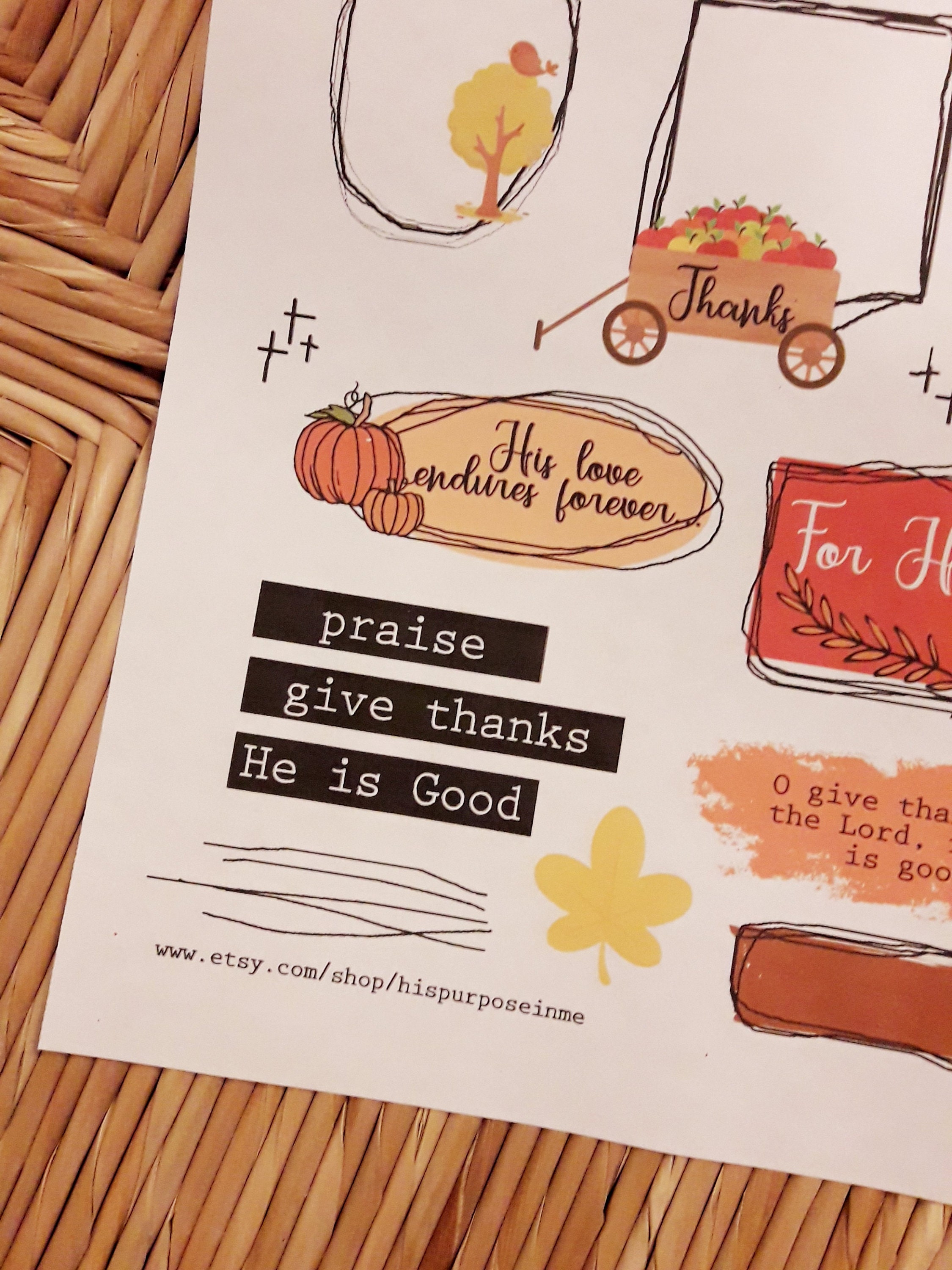 Fall Autumn Bible Journaling Printable Bible Study God - Etsy