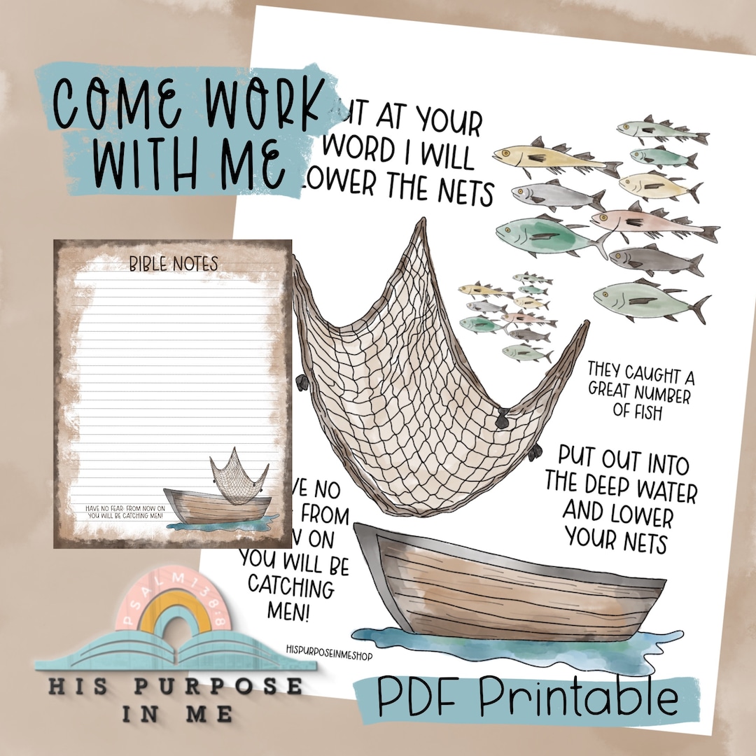 Come Work With Me - Bible Journaling - Traceable Printable - Christian ...