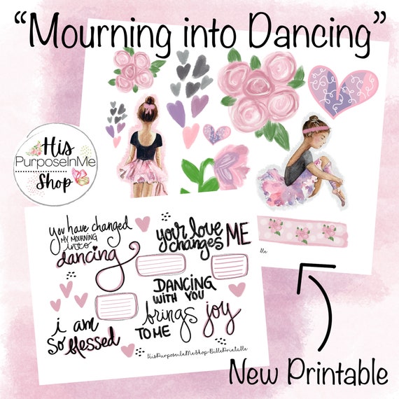 Mourning Into Dancing Bible Journaling Printable Bible - Etsy
