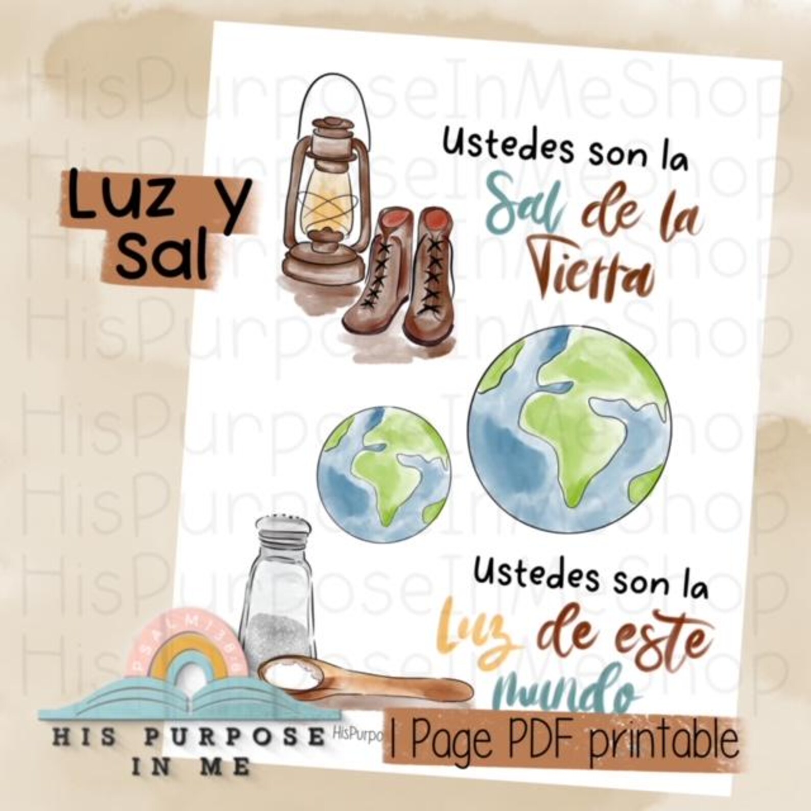Luz Y Sal - Bible Journaling - Printable - Bible Study - God - Faith ...