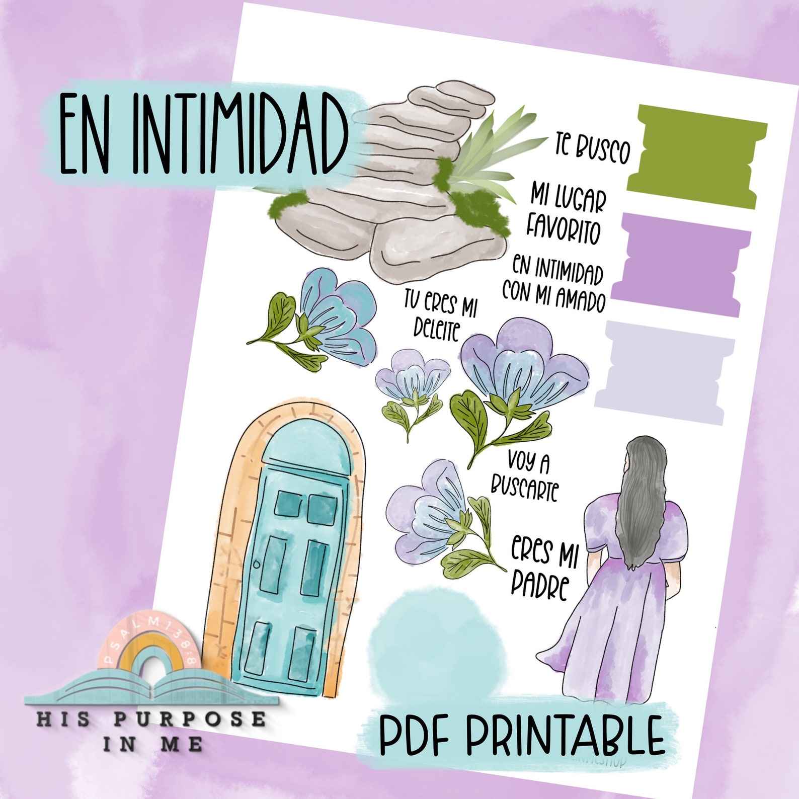 EN INTIMIDAD - Bible Journaling - Traceable Printable - Christian ...